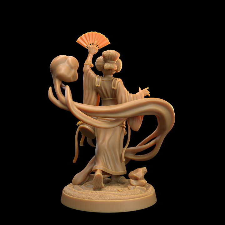 3D Printable Shrine Maiden | Samurai, Geisha, Ronin | PRESUPPORTED ...