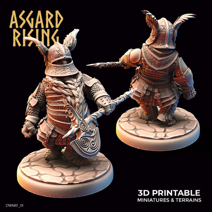 3D Printable DWARF: Dwarves in Full Plate armors /Modular/ /Pre ...