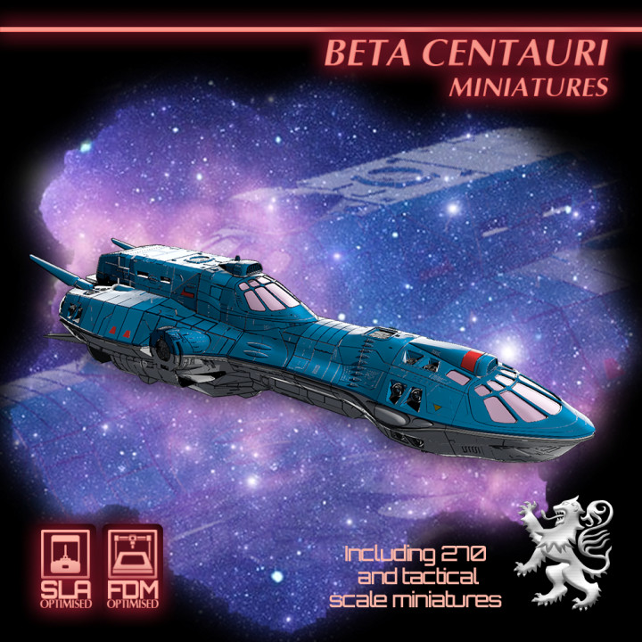 3D Printable Beta Centauri Miniatures by 2nd Dynasty