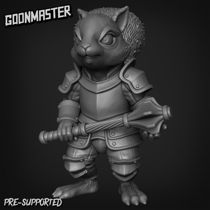 3D Printable Squirrel Knight 3 by Goon Master