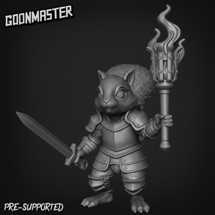 3D Printable Squirrel Knight 4 by Goon Master