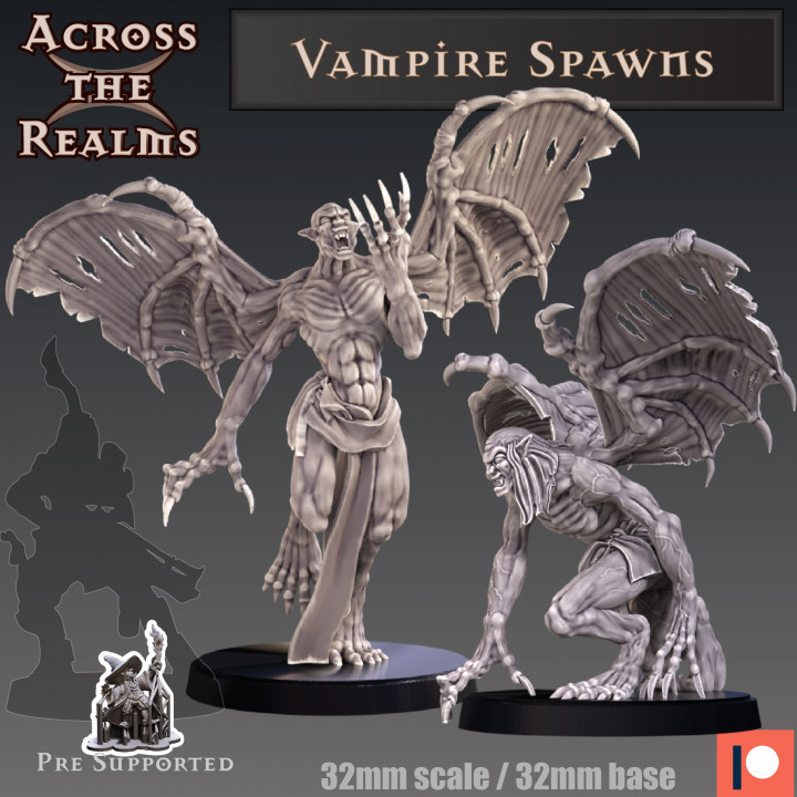 3D Printable Vampire Spawn by Across the Realms
