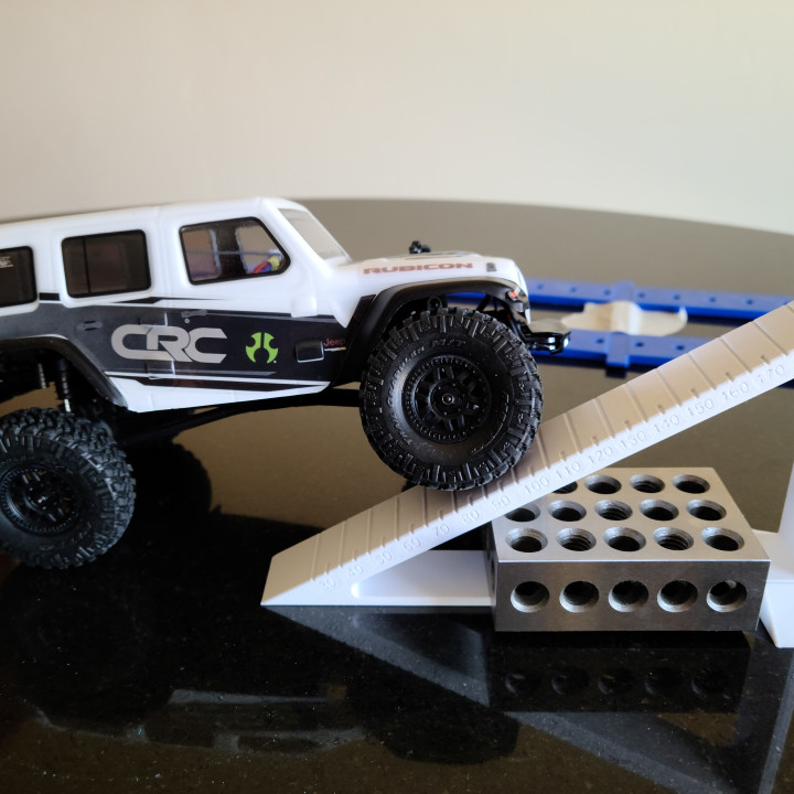 3D Printable Micro RC Articulation Ramp with Measurement Markings by ...