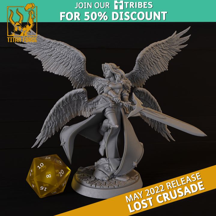3D Printable Lost Crusade Fereal by Titan Forge Miniatures