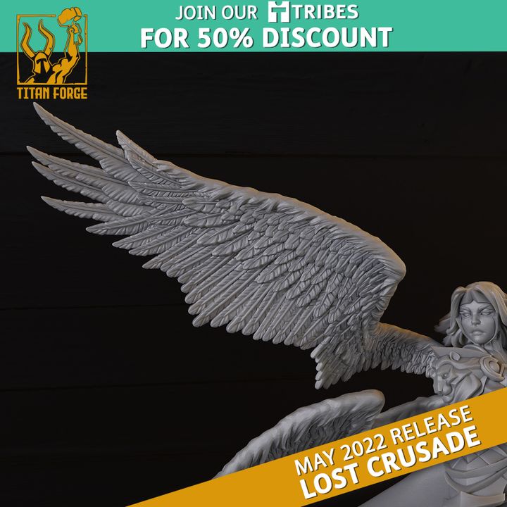 3D Printable Lost Crusade Fereal by Titan Forge Miniatures