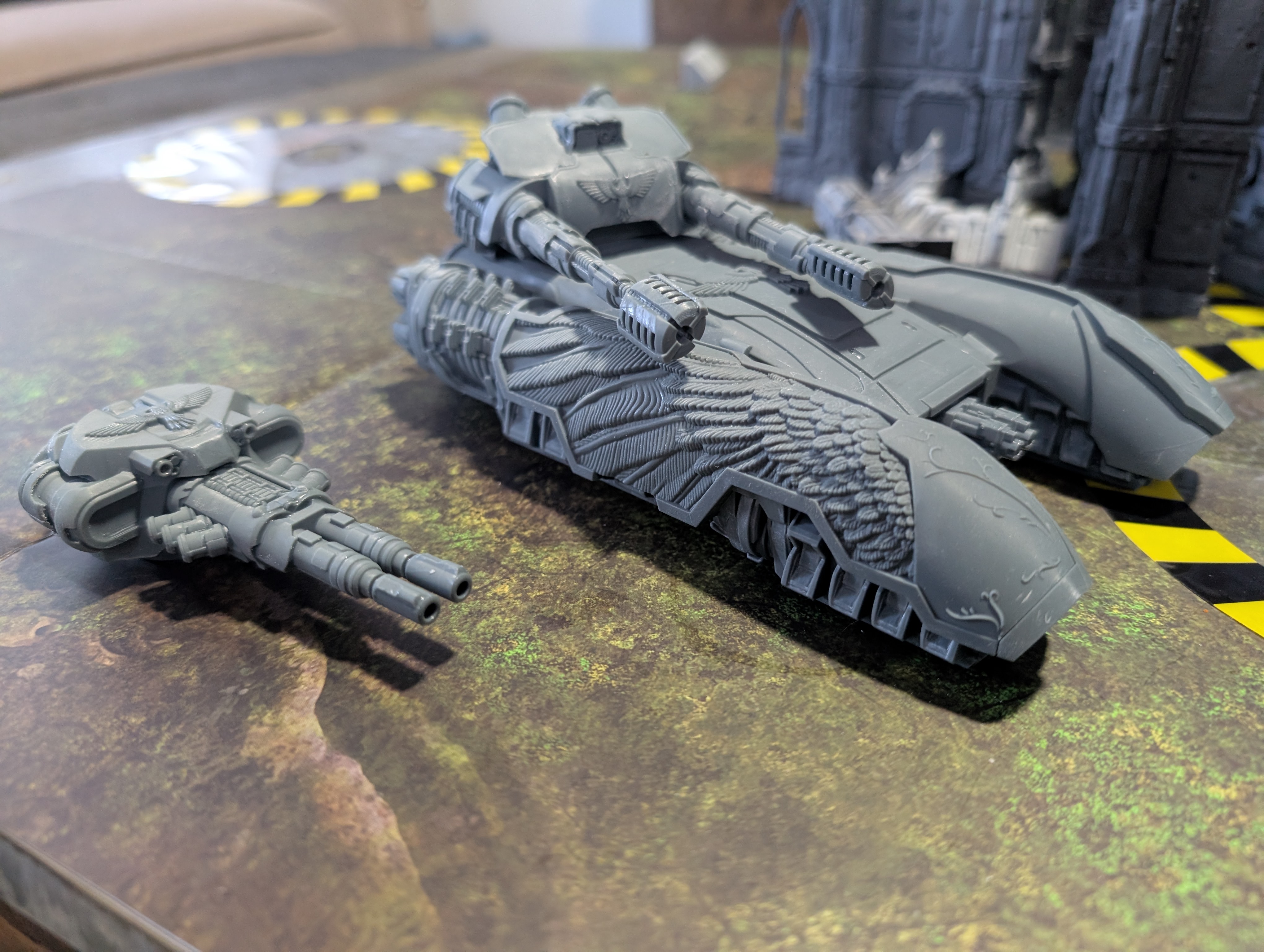 3D Print of Angelus Brutus Grav Tank - Red vs Blue - Cyber Forge ...