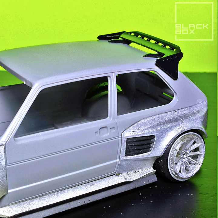 3D Printable GOLF 1 BB01 BODYKIT For REVELL 1-24th scale by black-box ...