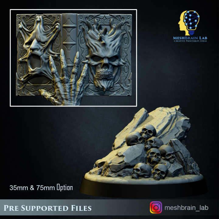 3D Printable Lich Lord Vecna by MeshBrain Lab