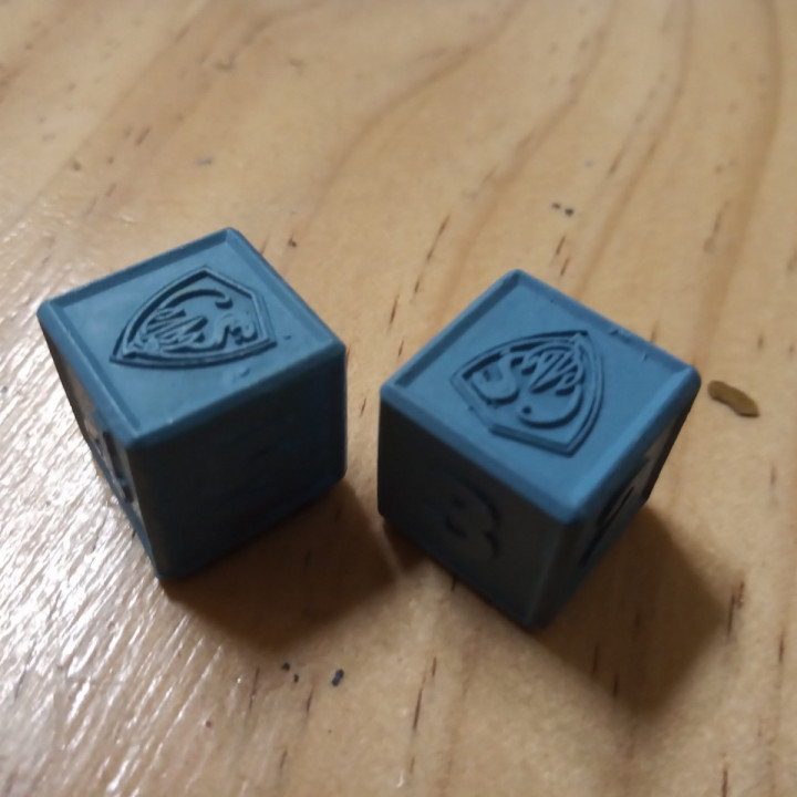 3D Printable Battletech faction dice by Impossible Emporium