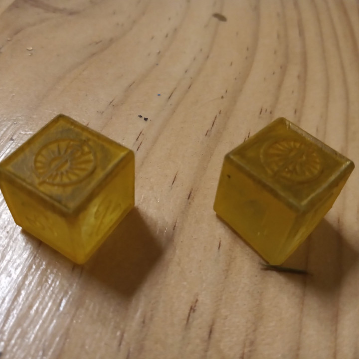 3D Printable Battletech faction dice by Impossible Emporium