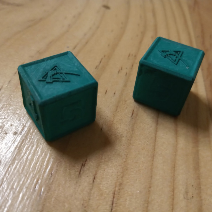 3D Printable Battletech faction dice by Impossible Emporium