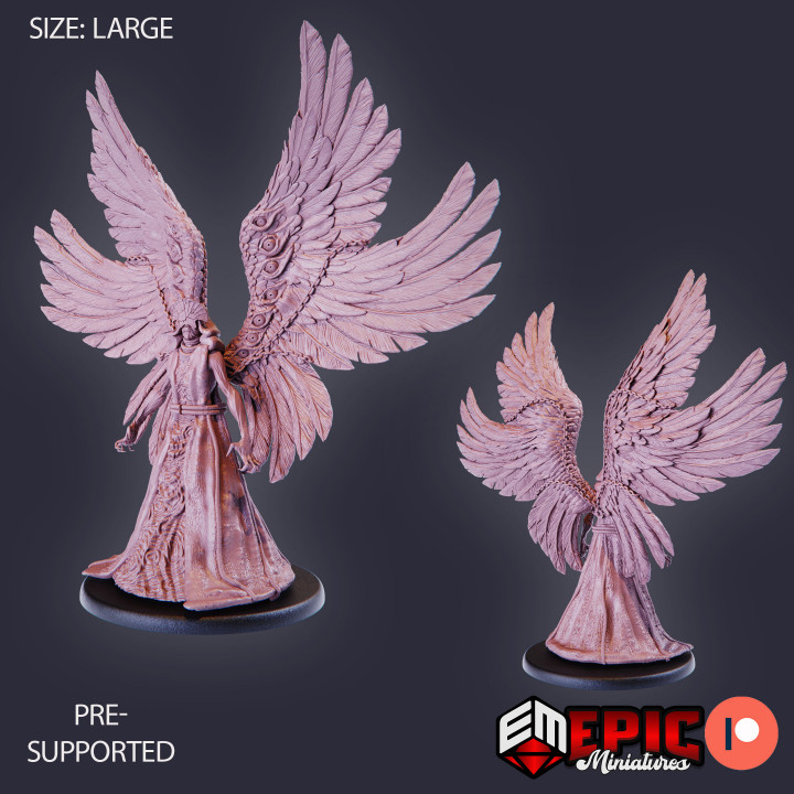 3D Printable Corrupted Seraphim / Evil Angel / Six Winged Celestial ...