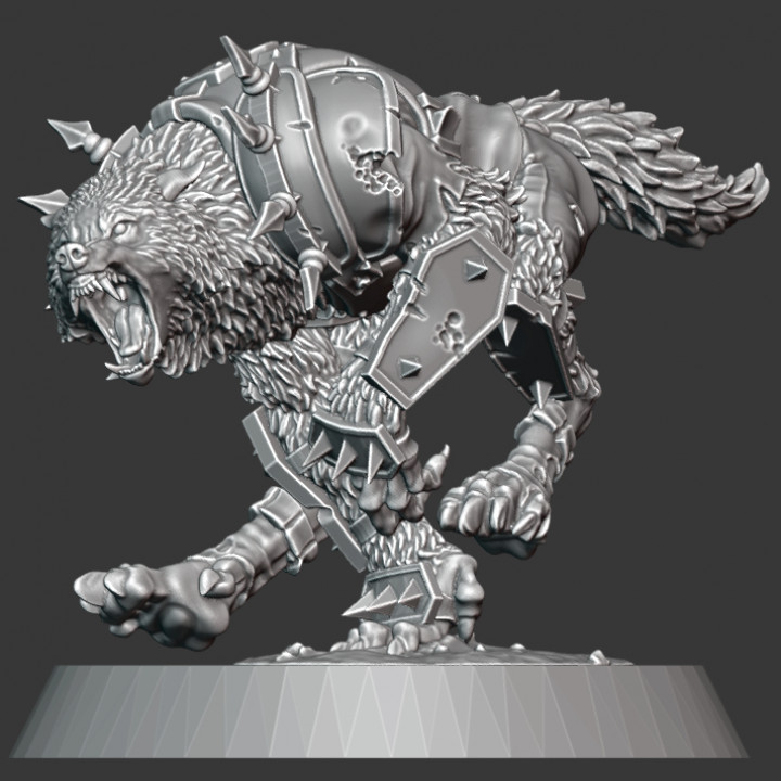 3D Printable Fantasy Football Werewolf 02 by BruteFun Miniatures