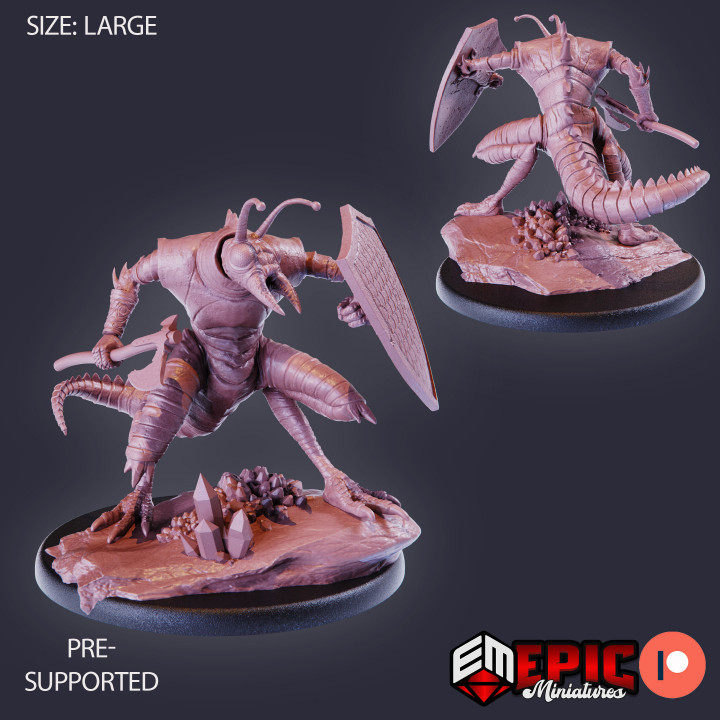 3D Printable Ice Devil Set / Hell Warrior / Demon Spawn by Epic-Miniatures