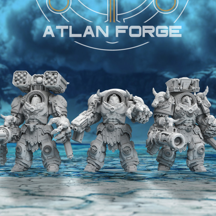 3D Printable Minoan Myrmidons by Atlan Forge