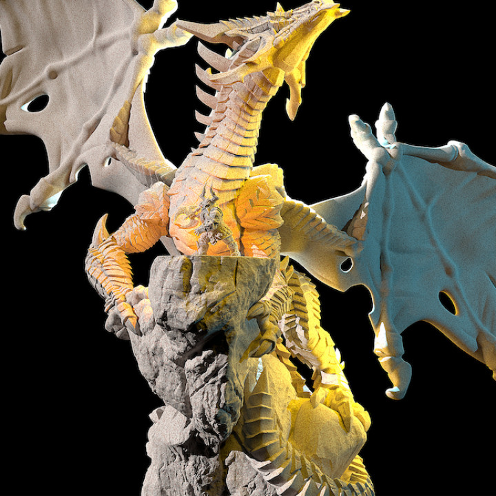 3D Printable Fafnir Dragon by Nafarrate Designs