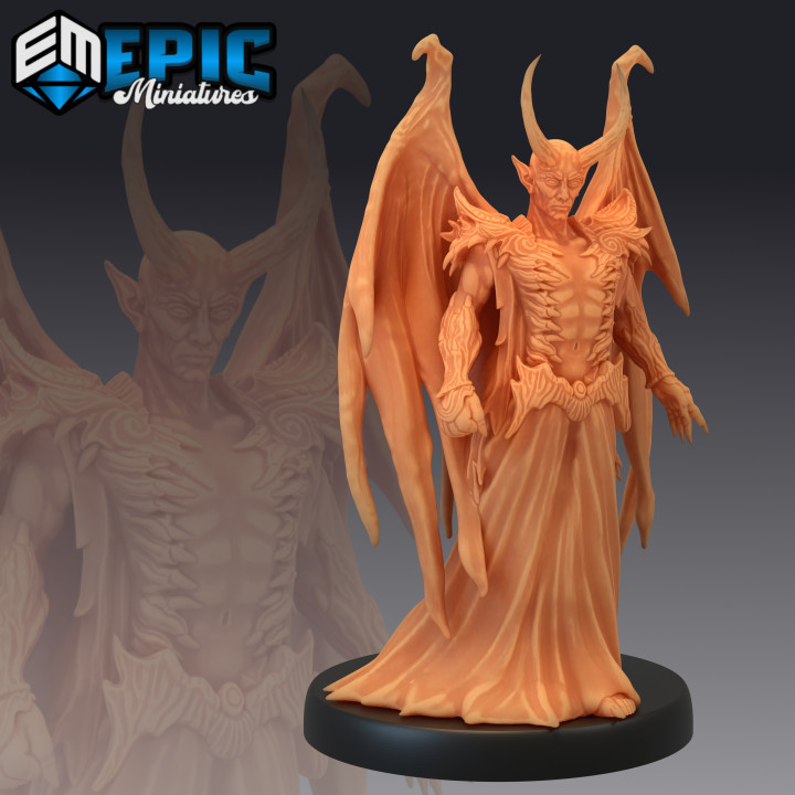 3D Printable Devil Duke Set / Hell Warrior / Demon Spawn / Evil Lord ...