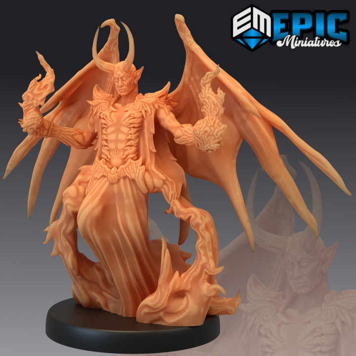 3D Printable Devil Duke Set / Hell Warrior / Demon Spawn / Evil Lord ...