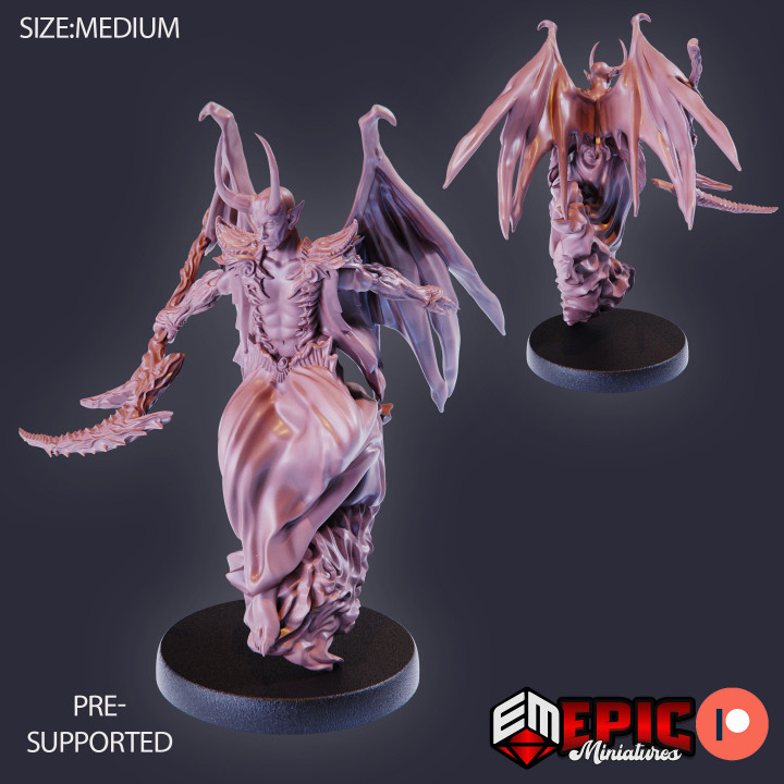 3D Printable Devil Duke Set / Hell Warrior / Demon Spawn / Evil Lord ...