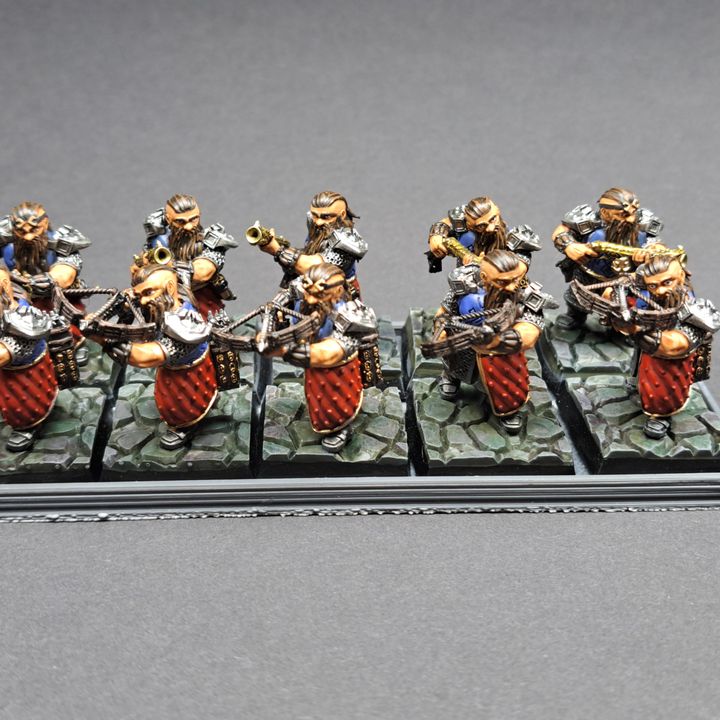 3D Print of Dwarf Clan Marksmen by Mossa95