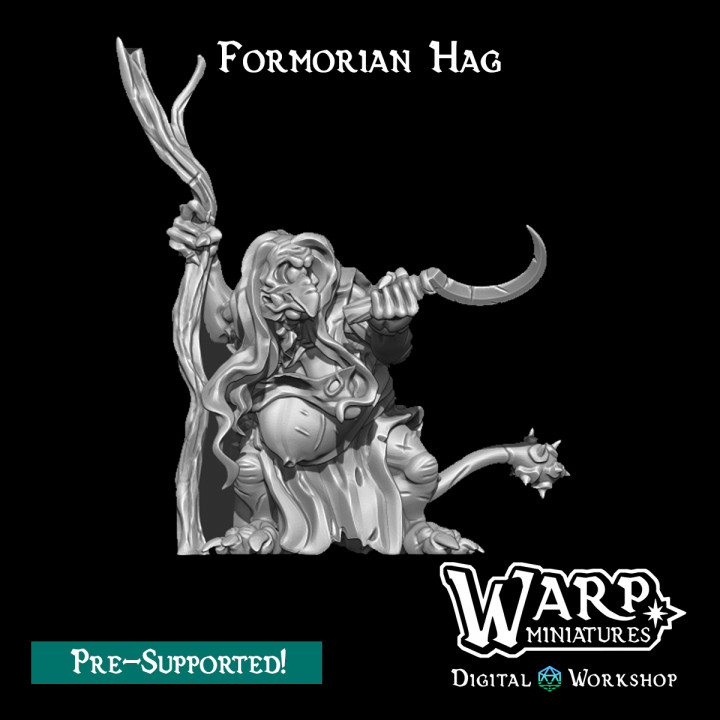3D Printable Fomorian Hag by Warp Miniatures