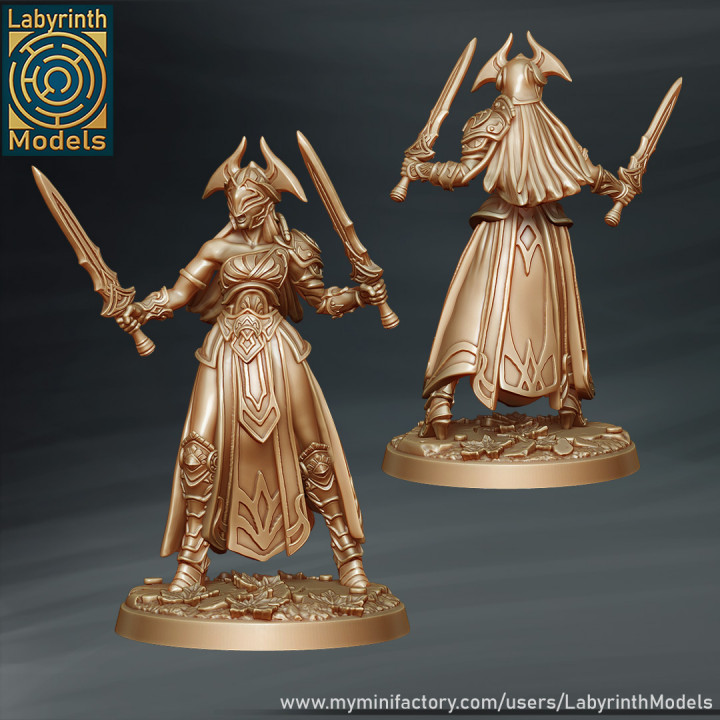 3D Printable Amazon Furies - 32mm scale by Labyrinth Models