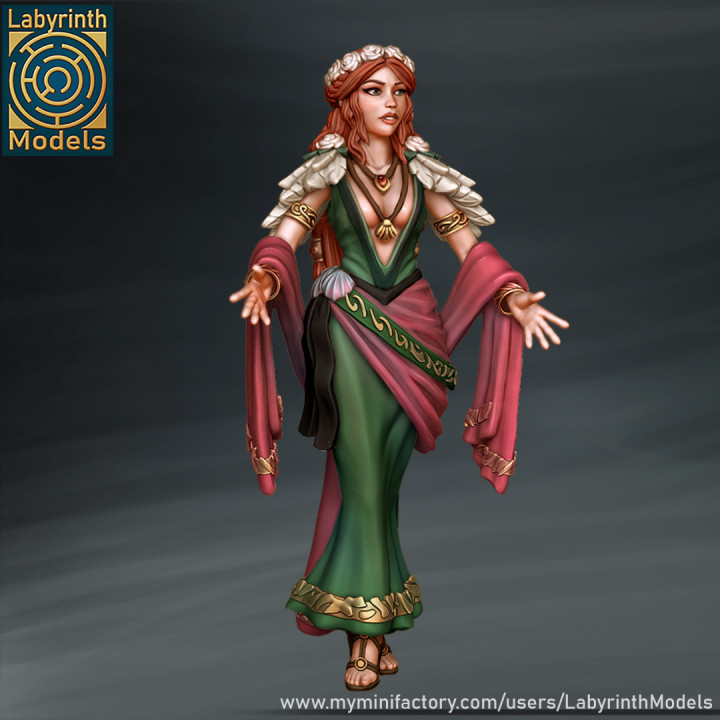 3D Printable Amazon Priestesses - 32mm scale by Labyrinth Models