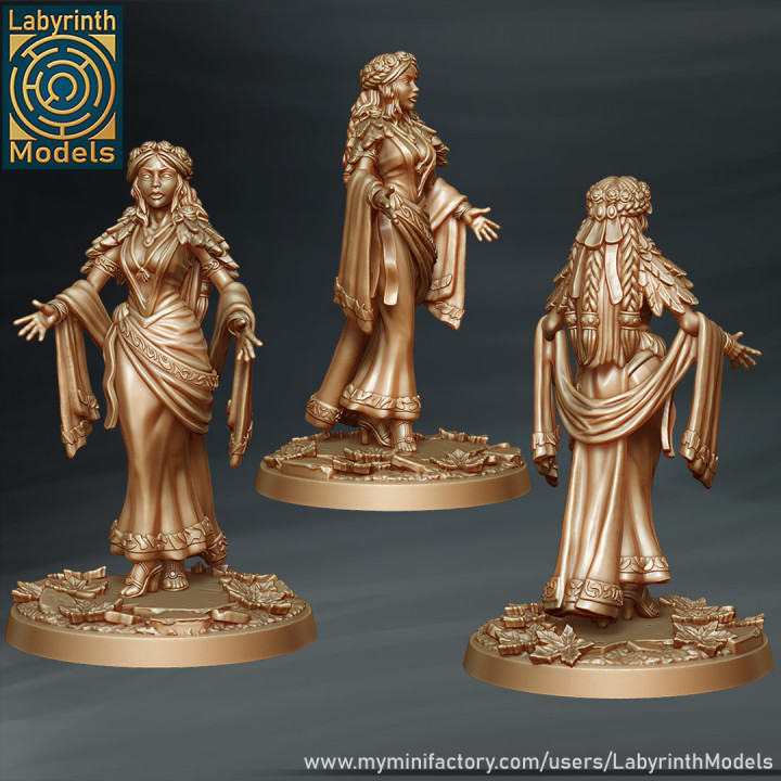 3D Printable Amazon Priestesses - 32mm scale by Labyrinth Models
