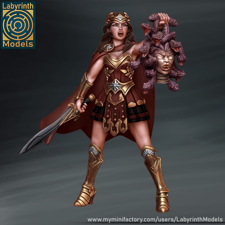 3D Printable Princess Andromeda and Pegasus - 32mm scale by Labyrinth ...