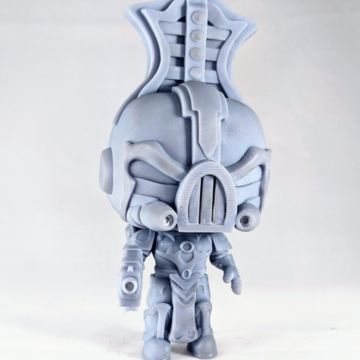 3D Printable Big Head evil space marine by VeloriaMiniatures