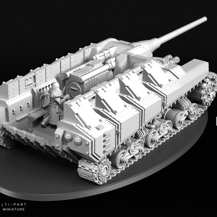 3D Printable [LEGACY] Skjalos Armoury - Aethea Heavy Tank by Solwyte Studio