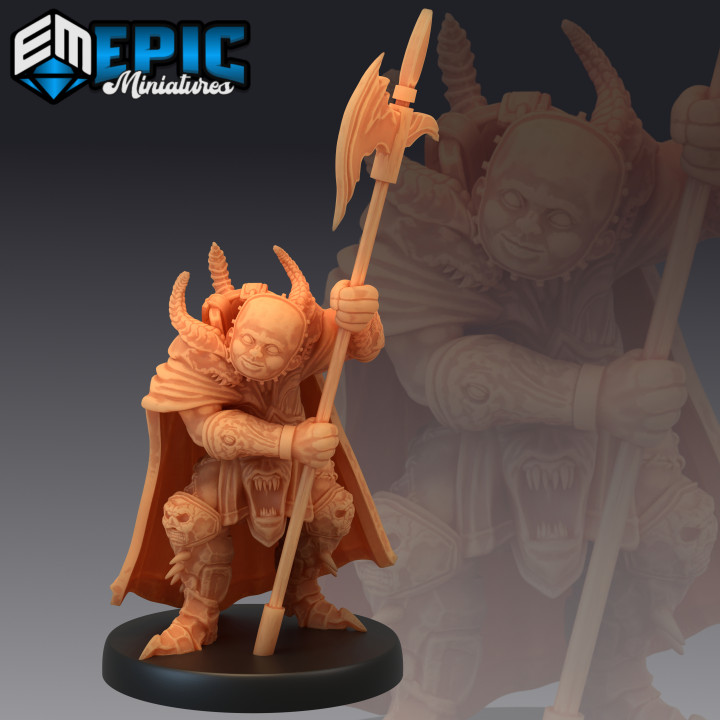 3D Printable Legion Devil Set / Hell Warrior / Demon Spawn / Armored ...