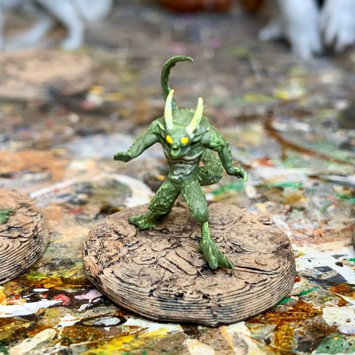 3D Print of Quasit Attacking / Hell Warrior / Demon Spawn / Evil Minion ...