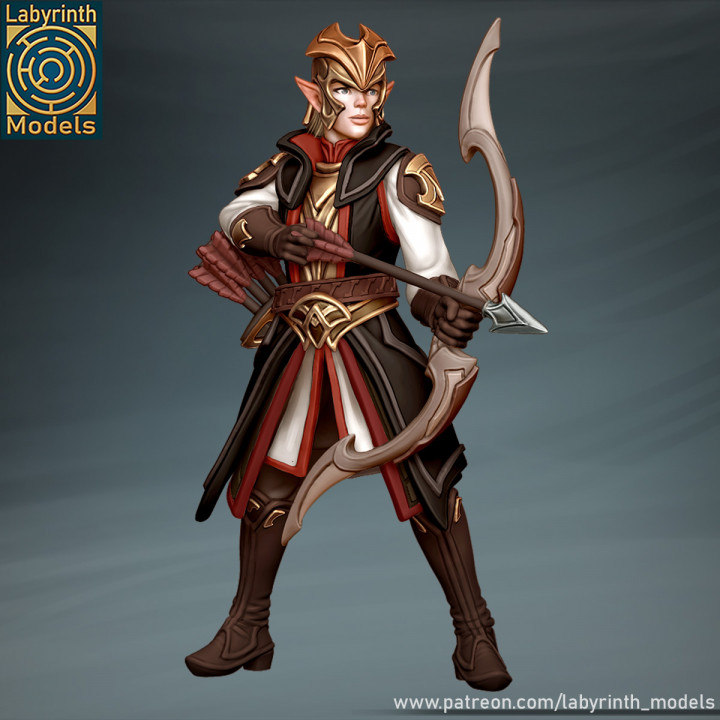 3D Printable Radiant Elves Collection - 32mm scale by Labyrinth Models