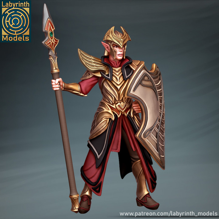 3D Printable Radiant Elves Collection - 32mm scale by Labyrinth Models