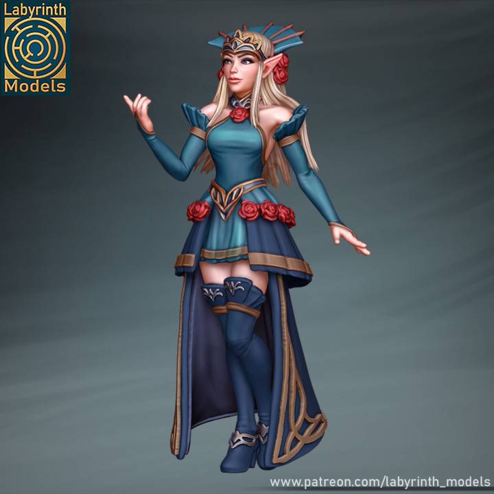 3D Printable Radiant Elves Collection - 32mm scale by Labyrinth Models