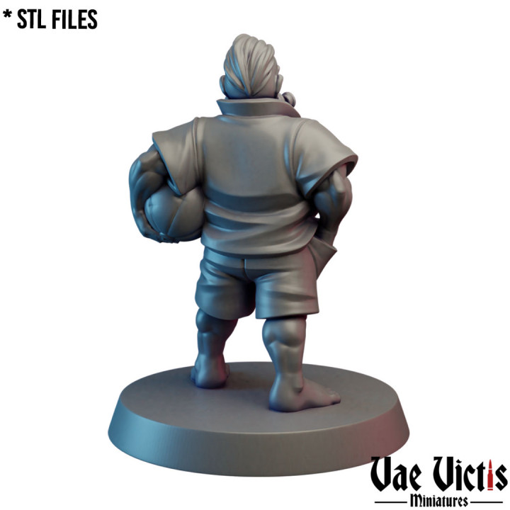 3D Printable Beach dwarf [PRE-SUPPORTED] by Vae Victis Miniatures