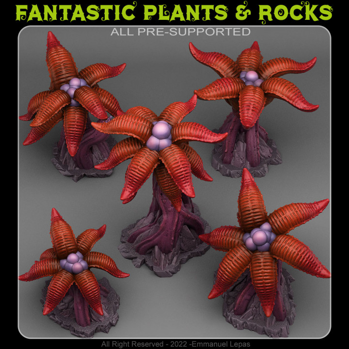 3D Printable ALIEN PALMS by Fantastic Plants And Rocks