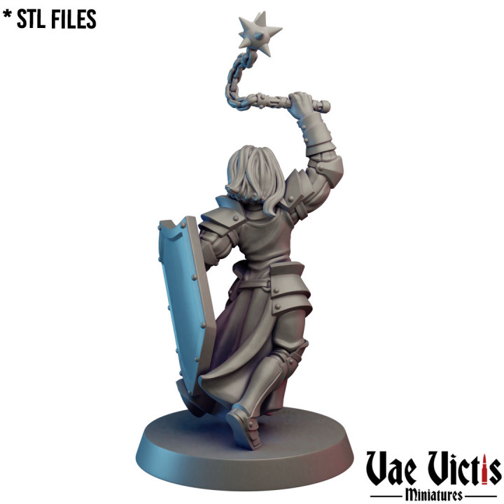 3D Printable Paladin [PRE-SUPPORTED] by Vae Victis Miniatures