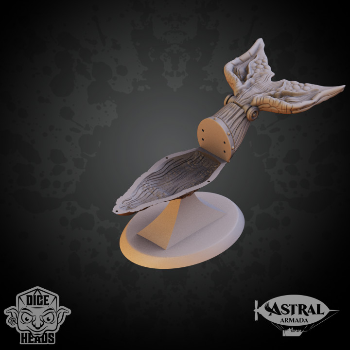 3D Printable Living Ship Astral Vessel (Large Version) by Dice Heads