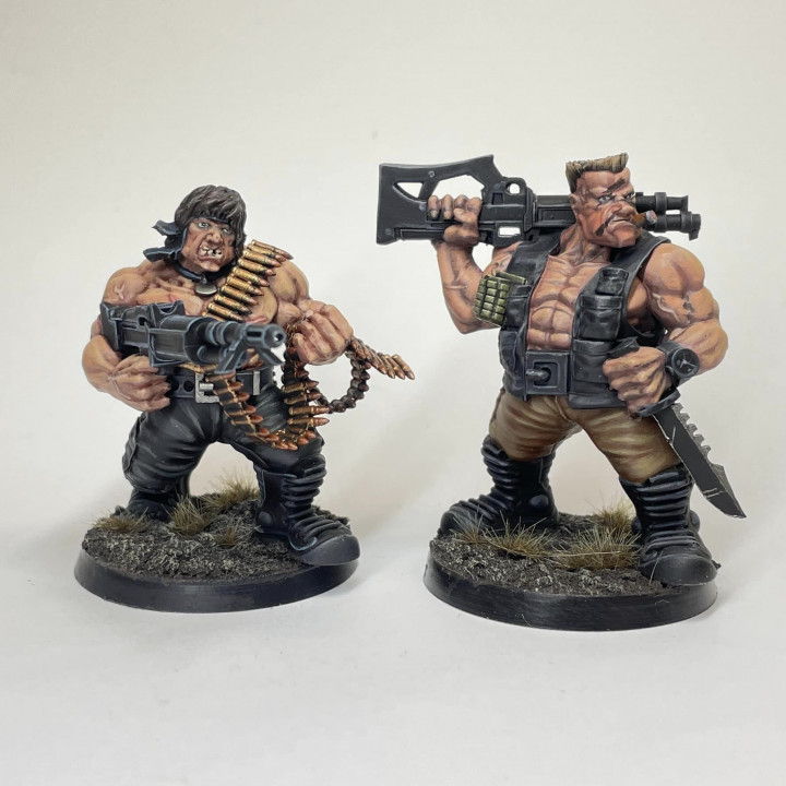 3D Print of Ogre Jungle Fighters by Gaelion