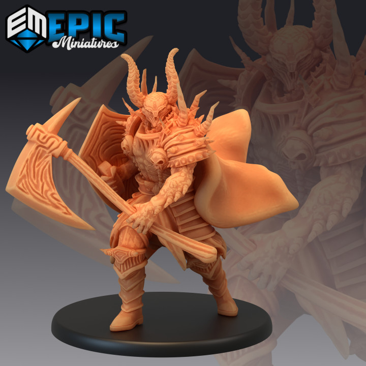 3D Printable Devil Warlord Shield / Hell General / Demon Warrior / Evil ...