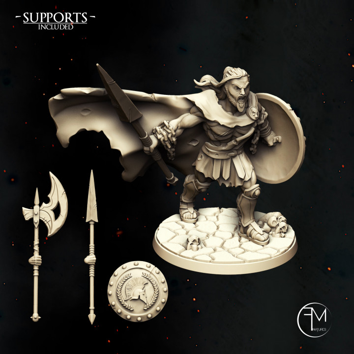 3D Printable Ares - Spartan Warriors by Francesca Musumeci