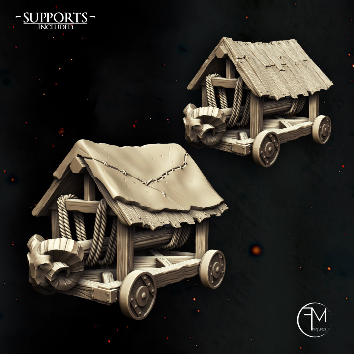 3D Printable Siege Ram - Spartan Warriors by Francesca Musumeci