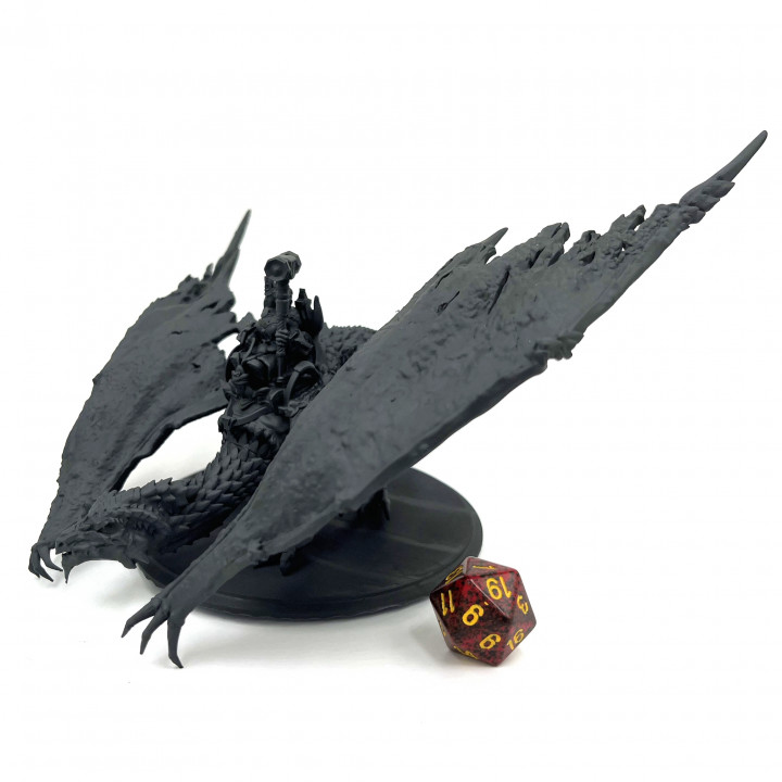 3D Printable Dwarf Queen Riding White Dragon by 2moronic miniatures