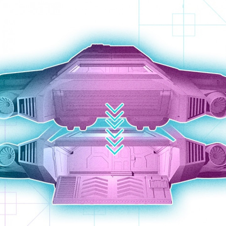 3D Printable Nighthawk Scout Fighter by WYLDFORM LLC