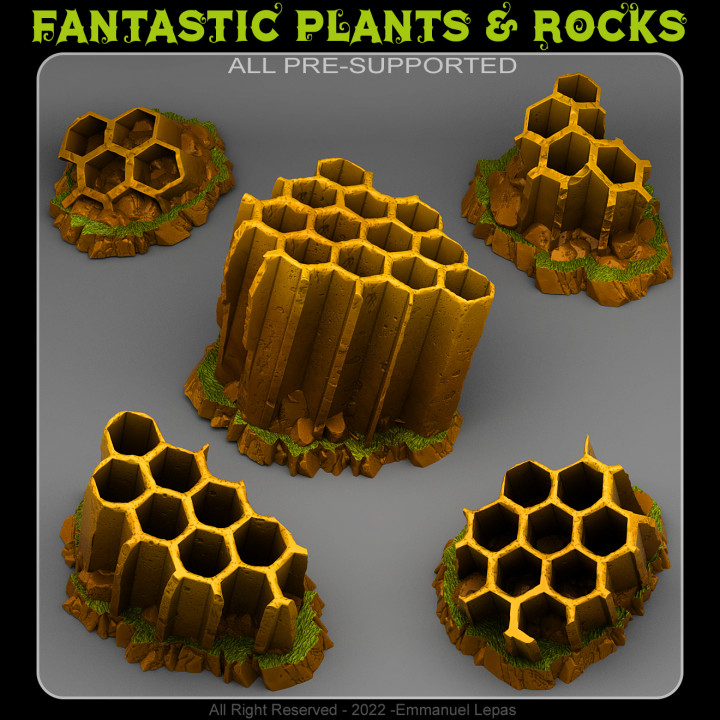 3D Printable ANCIENT GIANT WASPS HIVE by Fantastic Plants And Rocks
