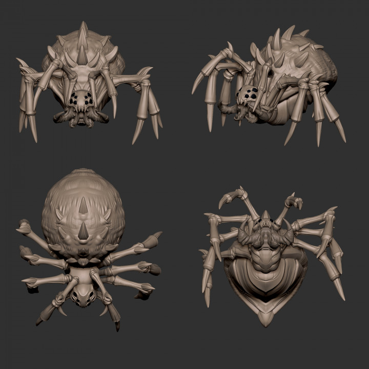 3D Printable Arachnophobia Spider Pack (3 models) by Bite the Bullet
