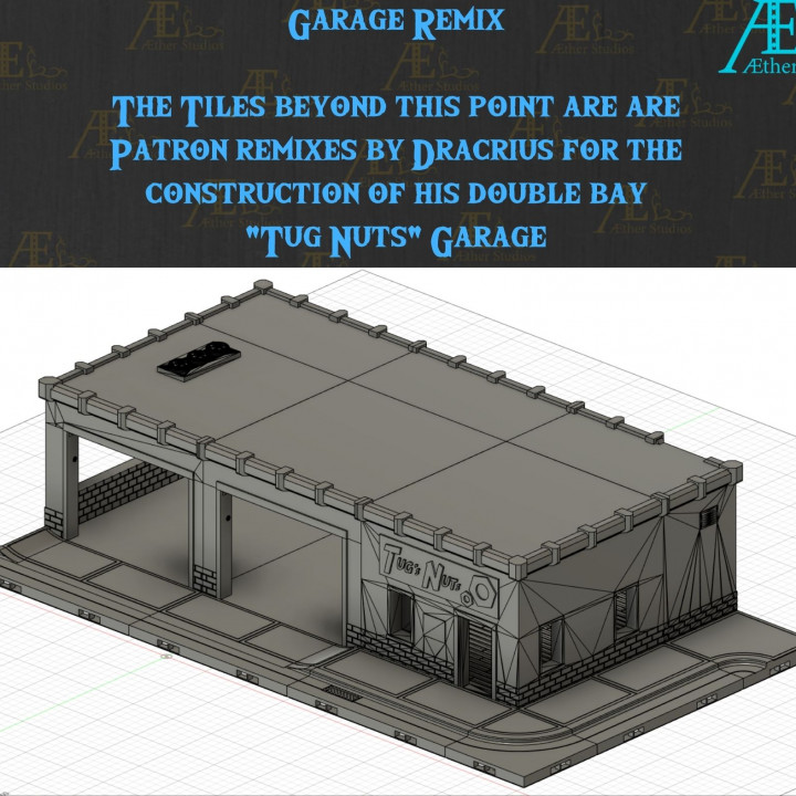 3D Printable AEURBN02 – Modern Urban Garage by Aether Studios