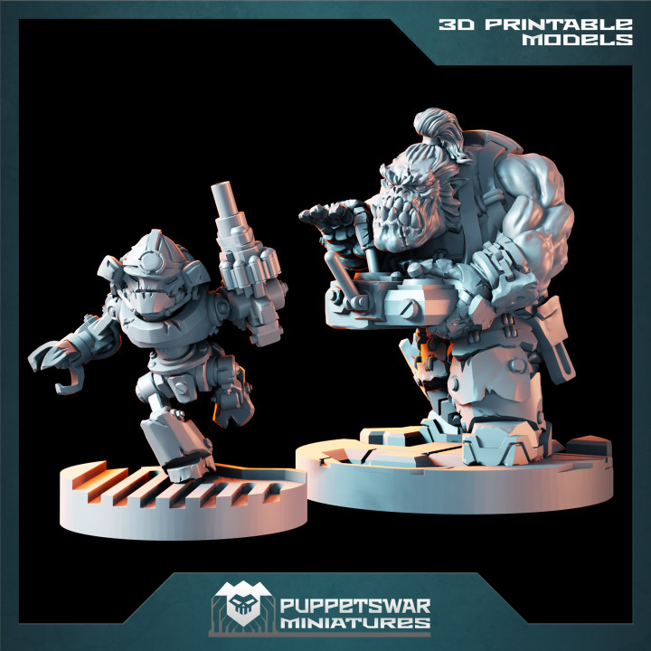 3D Printable Bushi Gobots by Puppetswar Miniatures